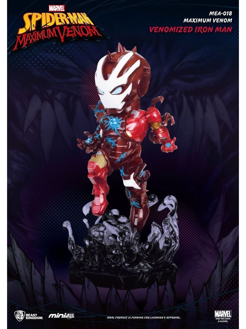 Estátua Iron Man Venomized - Marvel Comics - Mini Egg Attack - Beast ...