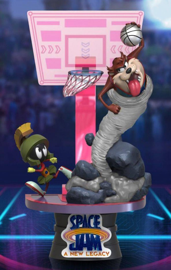 Estátua Tasmanian Devil and Marvin The Martian - Space Jam A new Legacy ...